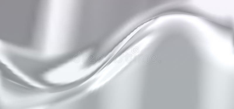 Abstract Sleek Fluid White Gradient Background. Vector Minimal Banner ...