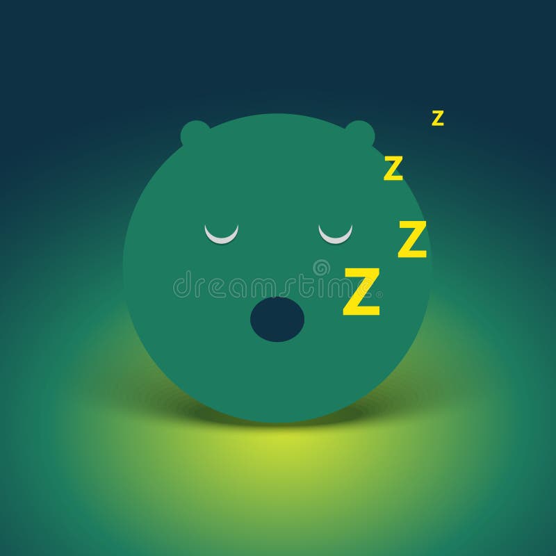 Abstract sleeping face stock illustration. Illustration of smiley ...