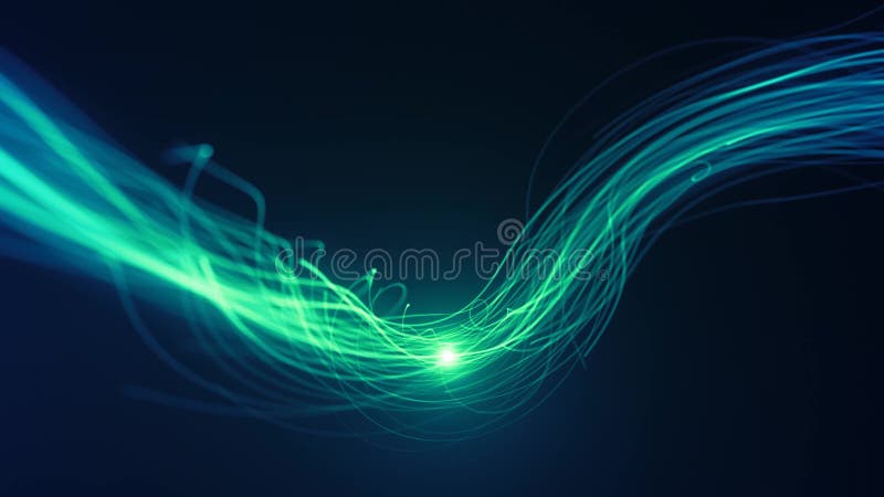 Abstract Slow Motion Swirling Strings Particles Background Loop Stock ...