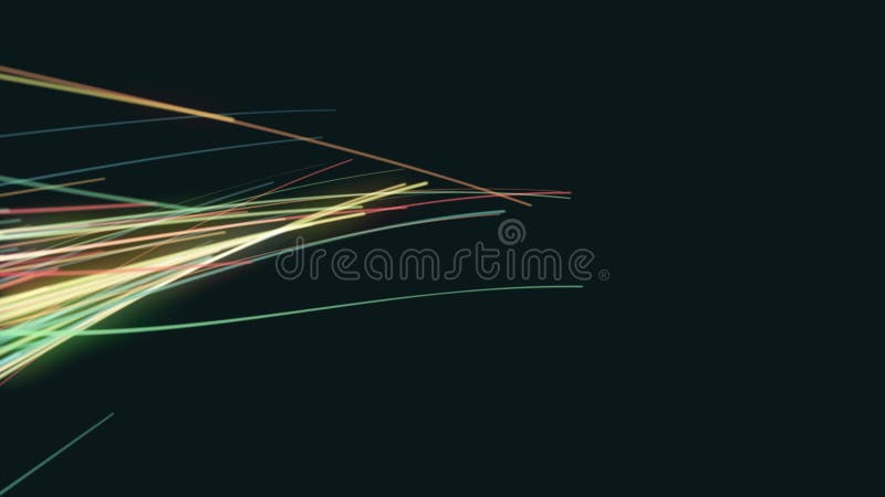 Abstract Slow Motion Swirling Strings Particles Background Loop Stock ...