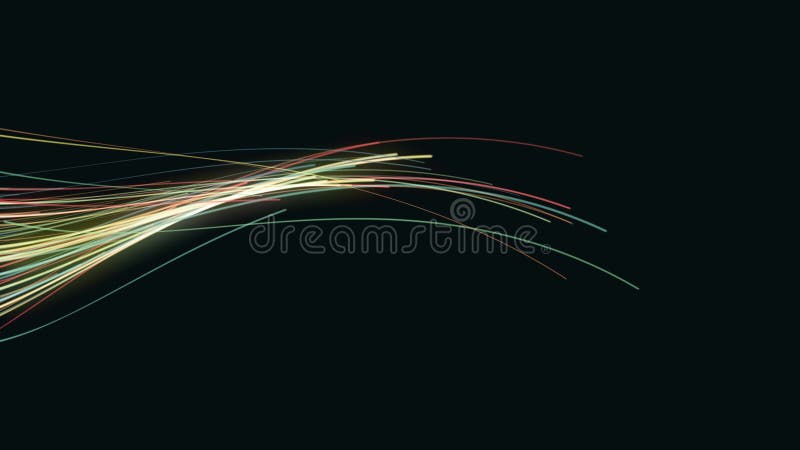 Abstract Slow Motion Swirling Strings Particles Background Loop Stock ...