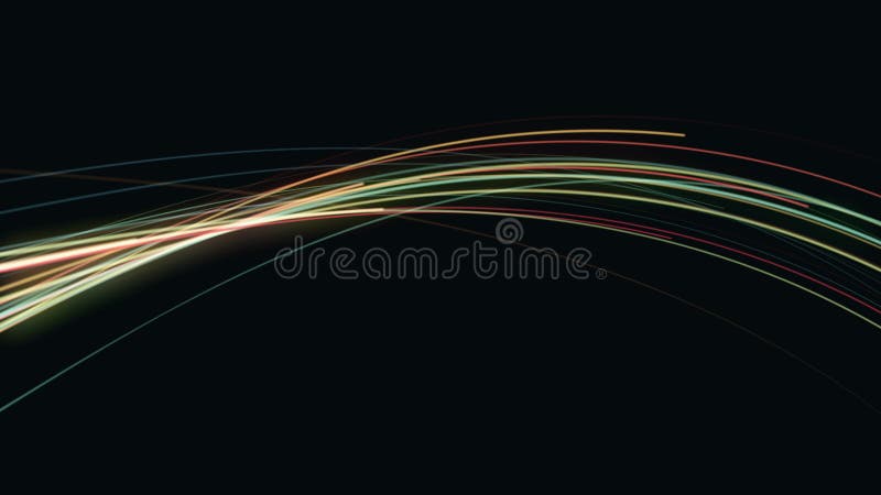 Abstract Slow Motion Swirling Strings Particles Background Loop Stock ...