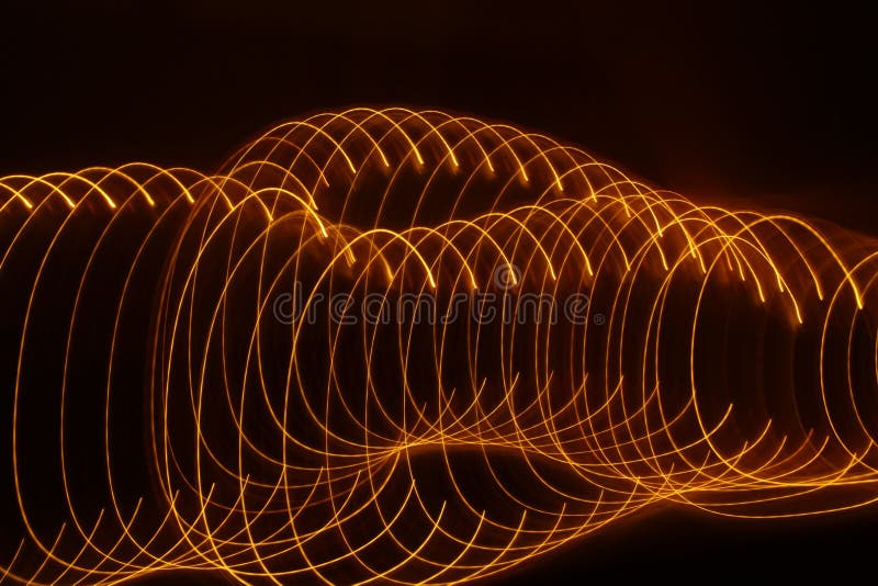 Abstract Slow Shutter Lights Closeup Stock Photo - Image of decorative ...