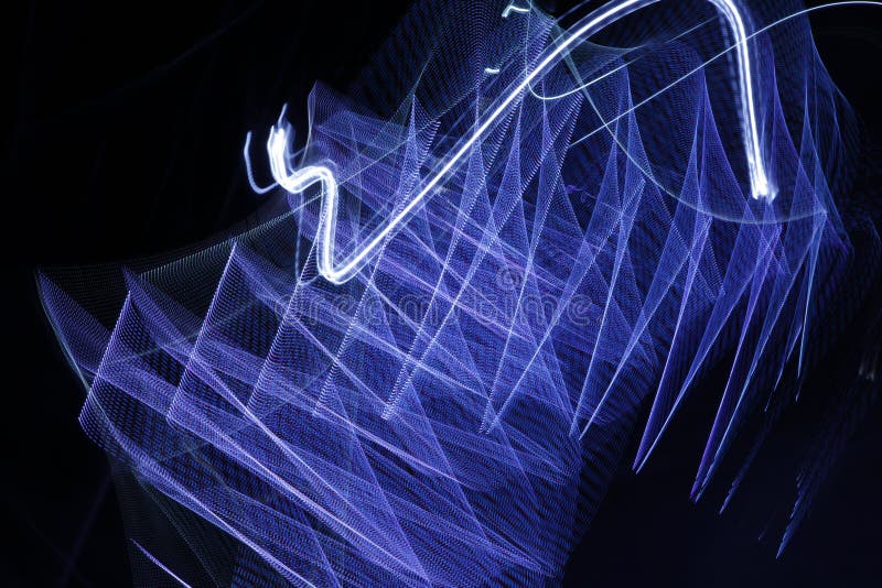 Abstract Slow Shutter Lights Closeup Stock Photo - Image of background ...