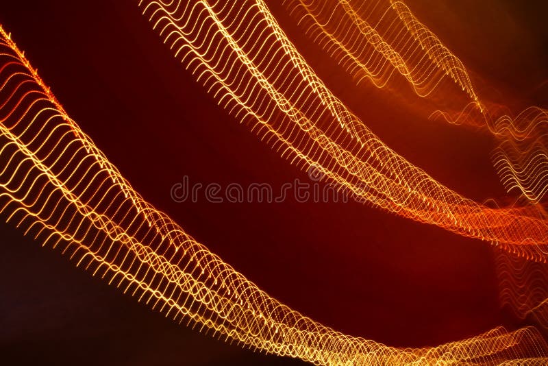 Abstract Slow Shutter Lights Closeup Stock Photo - Image of gold ...