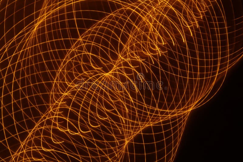 Abstract Slow Shutter Lights Closeup Stock Image - Image of energy ...