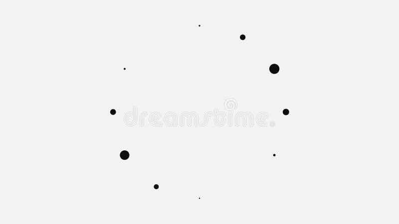 Abstract Small Black Dots on White Background. Animation Stock Footage ...