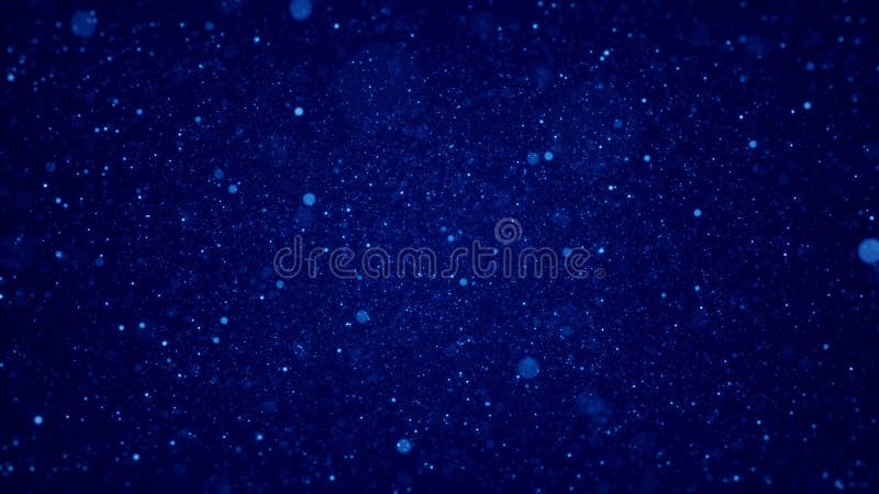 Abstract Small Particles on a Dark Blue Background Stock Footage ...