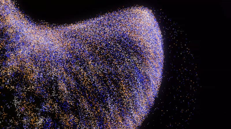 Abstract Small Particles Immitating the Synchronous Movement of Fish ...