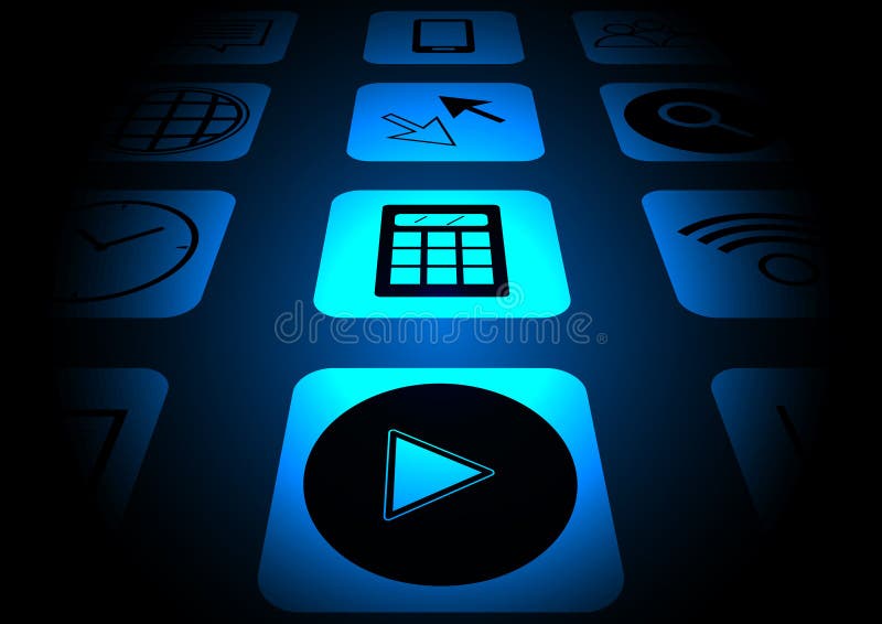 Abstract Smartphone Application Vector Illustration Stock Vector ...