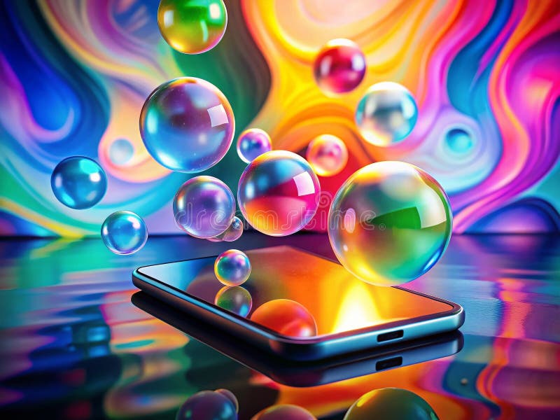 Abstract Smartphone Chat Bubbles a Surreal Visual Exploration of ...