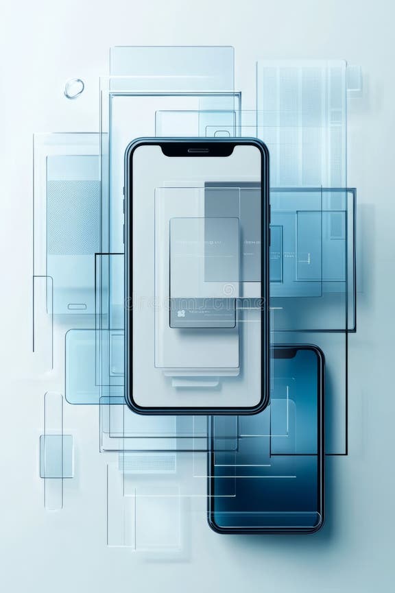 Abstract Smartphone Interface Concept Stock Illustration - Illustration ...