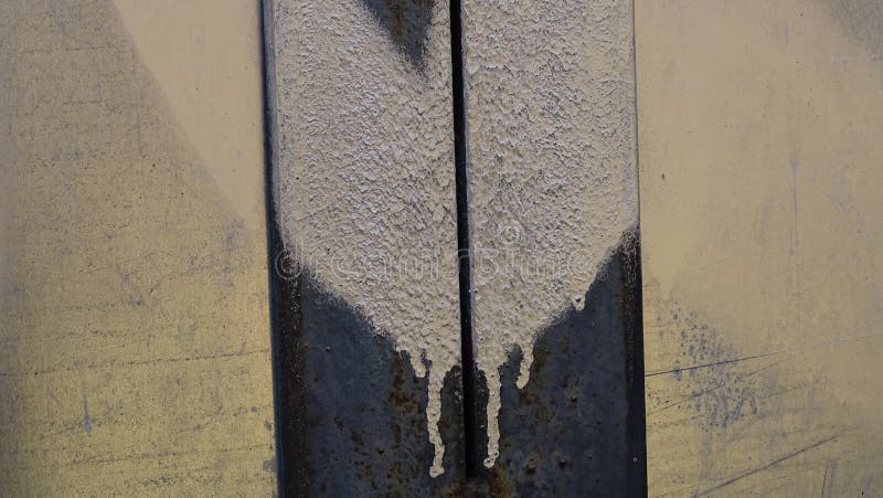 Abstract Smear of Light Paint on a Metal Surface. Stock Image - Image ...