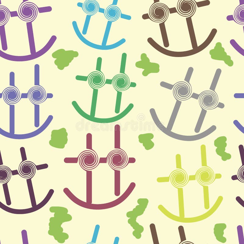 Abstract Smiles Seamless Texture Stock Vector - Illustration of media ...