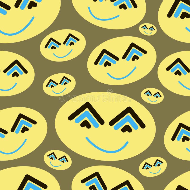 Abstract smiles stock vector. Illustration of person - 48450237