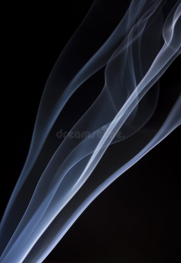 Abstract Shape of Blue Smoke Waves Stock Image - Image of digital ...
