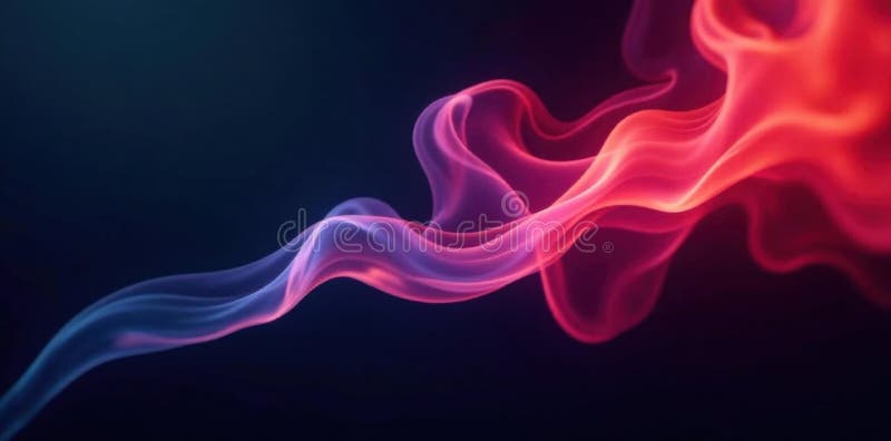 Abstract Smoke Art, Dynamic Light Trails on Black , Light, Design ...