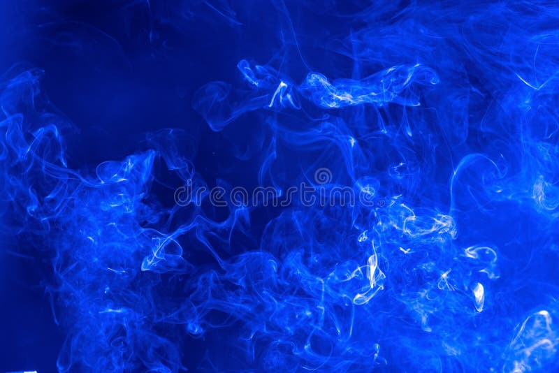 Abstract Smoke on Black Background, Blue Colour Stock Image - Image of ...