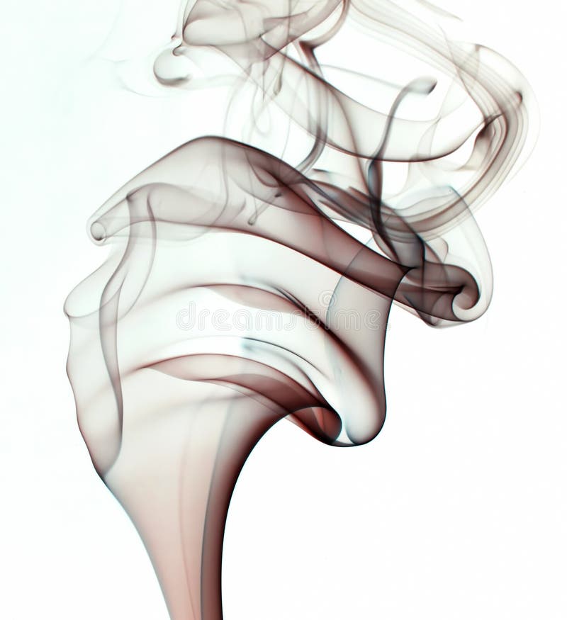 Abstract Blue Smoke on White Background Stock Image - Image of abstract ...
