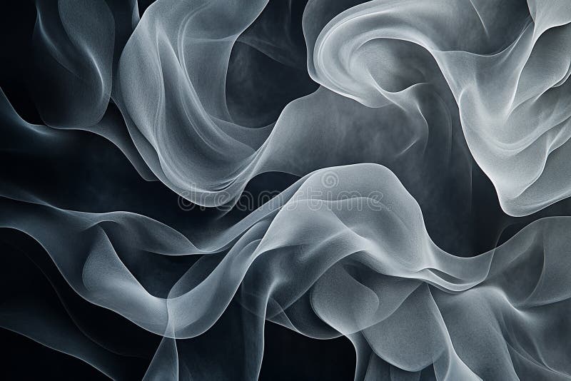 Abstract Smoke Design: Wisps of Smoke in Vibrant Shades Creating an ...