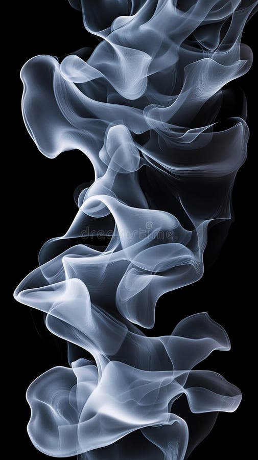 Abstract Smoke Design: Wisps of Smoke in Vibrant Shades Creating an ...
