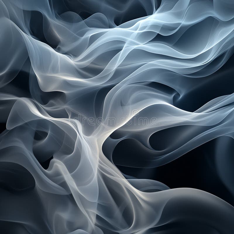 Abstract Smoke Design: Wisps of Smoke in Vibrant Shades Creating an ...