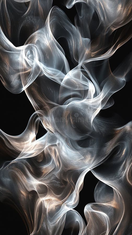 Abstract Smoke Design: Wisps of Smoke in Vibrant Shades Creating an ...