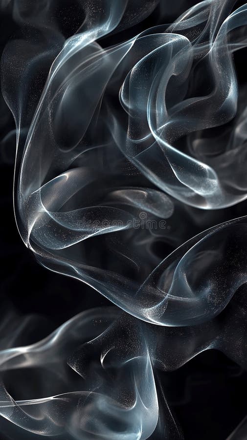 Abstract Smoke Design: Wisps of Smoke in Vibrant Shades Creating an ...
