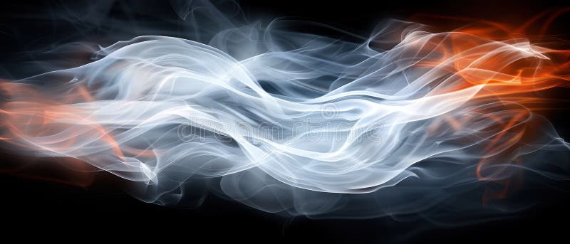 Abstract Smoke and Fire Background Stock Illustration - Illustration of ...