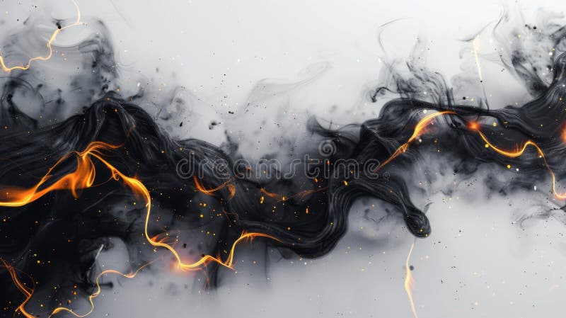 Abstract Smoke and Fire Background, Generative AI Stock Image - Image ...