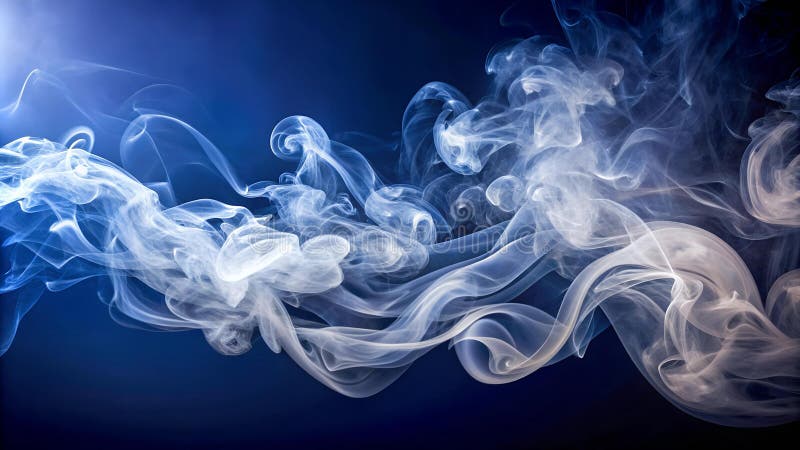 Abstract Smoke Forms Dancing in the Night AI Generated Stock Photo ...