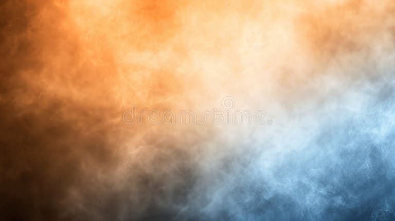 Abstract Smoke Gradient Background - Orange and Blue Haze Texture Stock ...