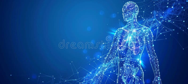 Abstract Smoke in Human Body Shape on Dark Background with Copy Space ...