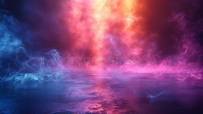 Abstract Smoke and Light.Chasing Shadows Stock Illustration ...
