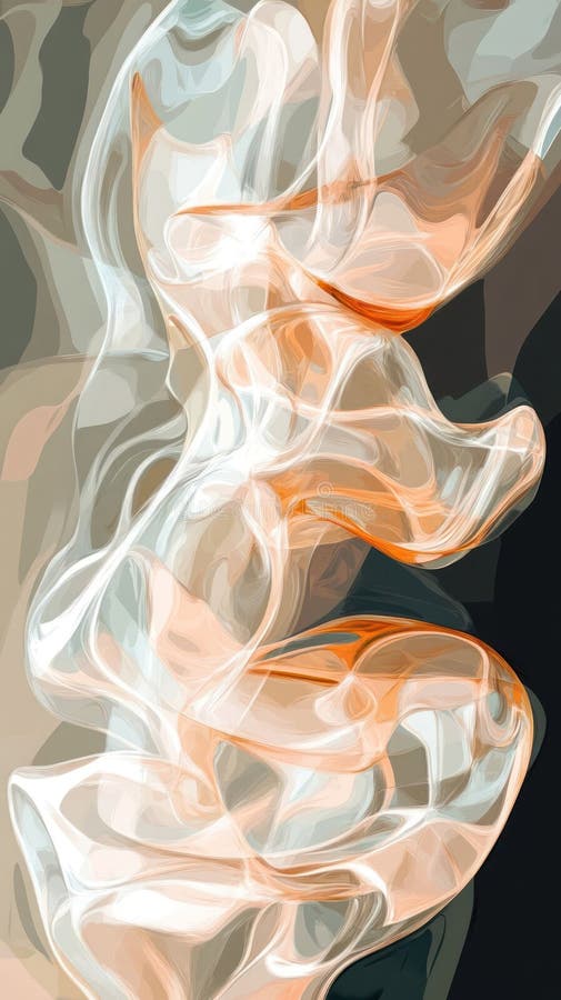 Abstract Smoke Patterns in Soft Colors, Creating a Fluid and Ethereal ...