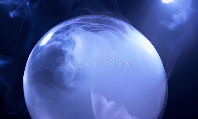 Abstract Smoke Shapes Forming and Dissolving Inside a Translucent ...