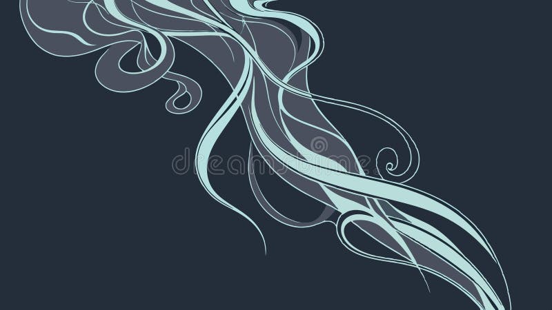 Abstract Smoke Swirls, Dynamic Vector Design Generative AI Stock Vector ...