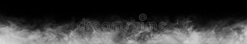Abstract Smoke Texture Frame Over Black Background. Fog in the Darkness ...