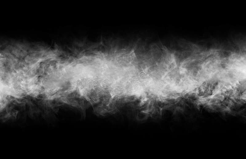 Abstract Smoke Texture Frame Over Black Background. Fog in the Darkness ...