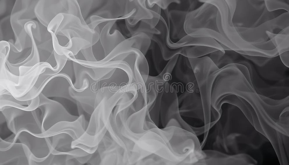 Abstract Smoke Texture, Grey Background, Flowing Design, and Subtle ...