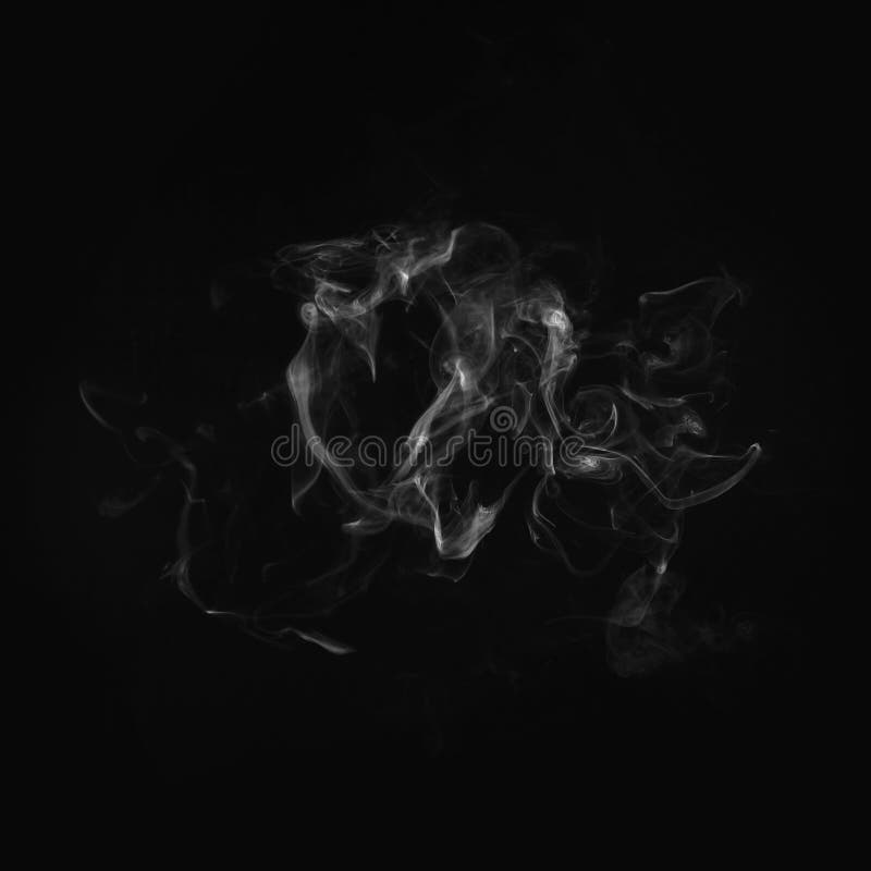Abstract Smoke Texture Over Black. Fog in the Darkness. Stock Photo ...
