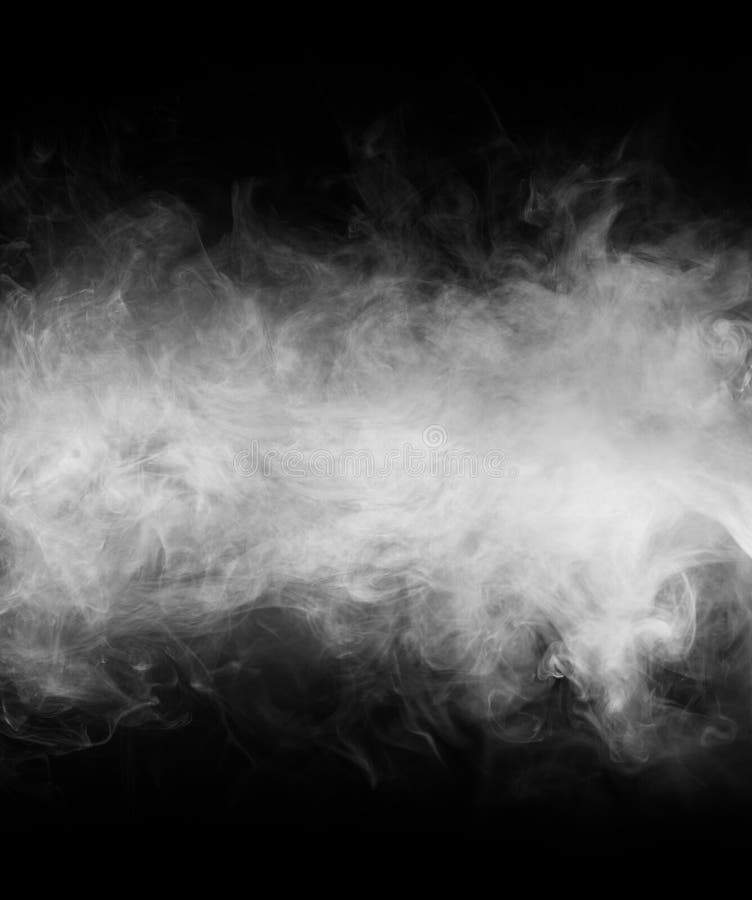 Abstract Smoke Texture Over Black. Fog in the Darkness. Stock Image ...