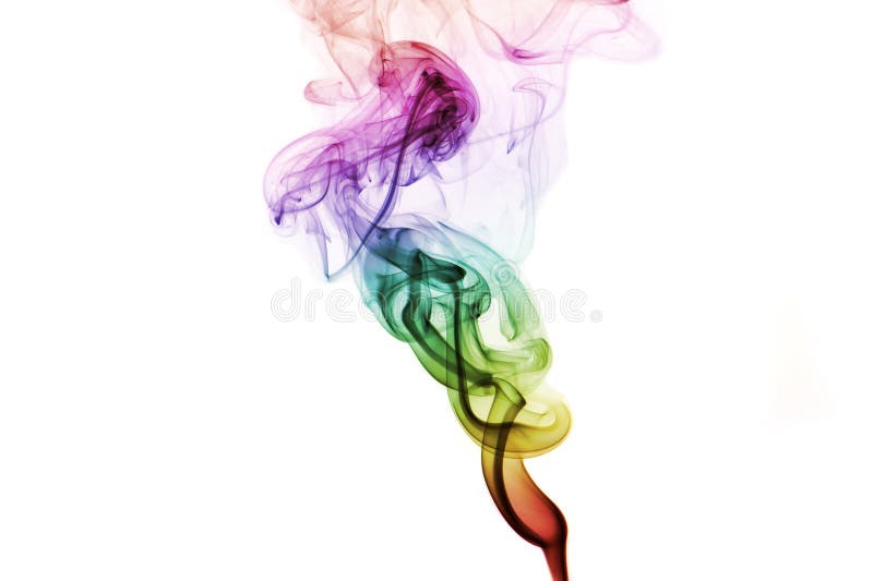 Abstract Smoke Wave, Smoke on a White Background Stock Photo - Image of ...