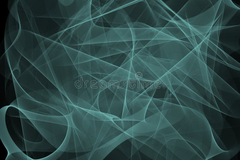 Abstract Smoky Pattern of Turquoise Color on Black Background Stock ...