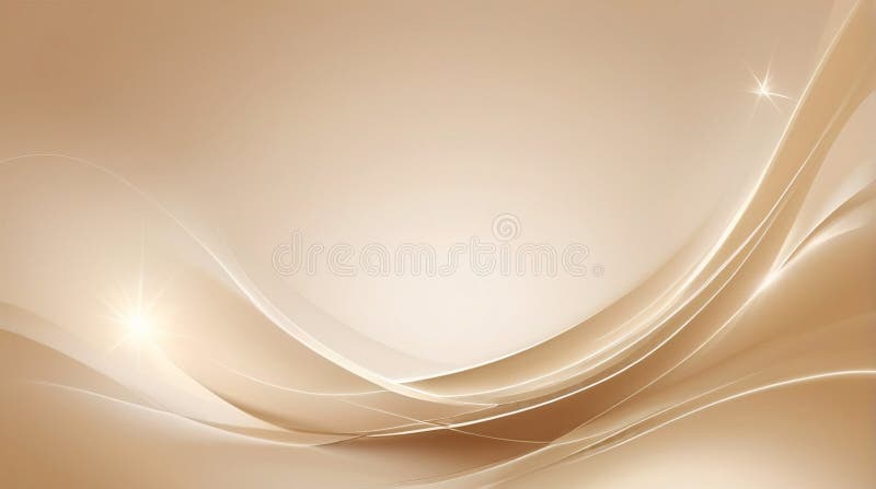 Abstract Smooth Beige Background with Glowing Light Effects Stock ...