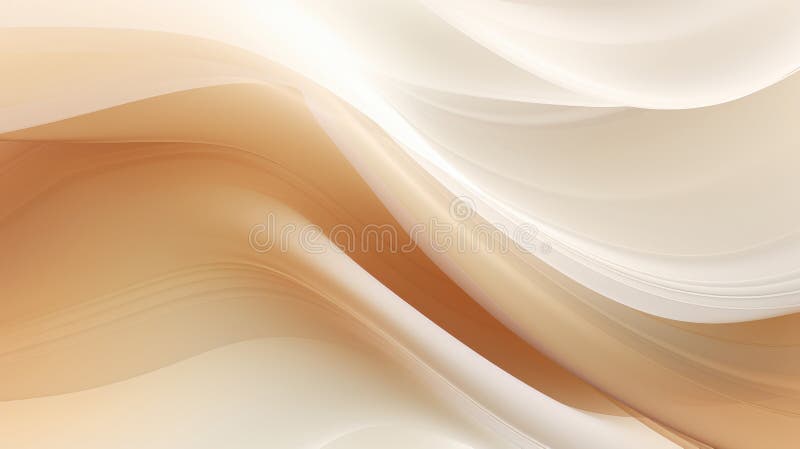 Abstract Smooth Beige Waves Background Design Stock Illustration ...