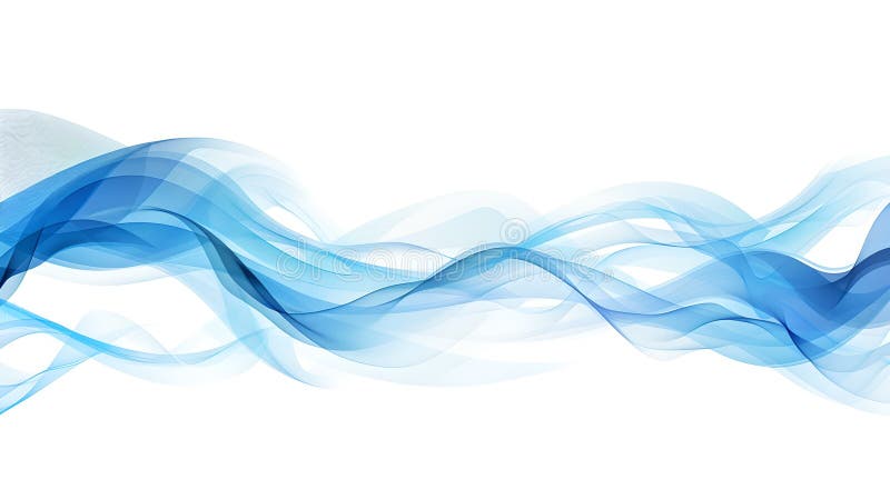 Elegant Blue Abstract Wave Background. Perfect for Web Banners and ...