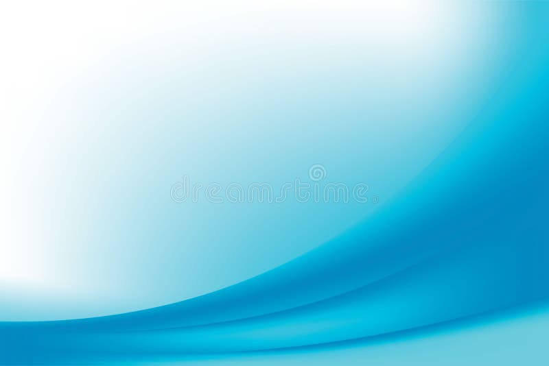 Abstract Smooth Blue Wavy Background Design Template Vector Stock ...