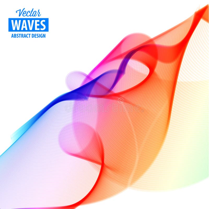 Abstract Smooth Color Wave Vector Stock Vector - Illustration of ...