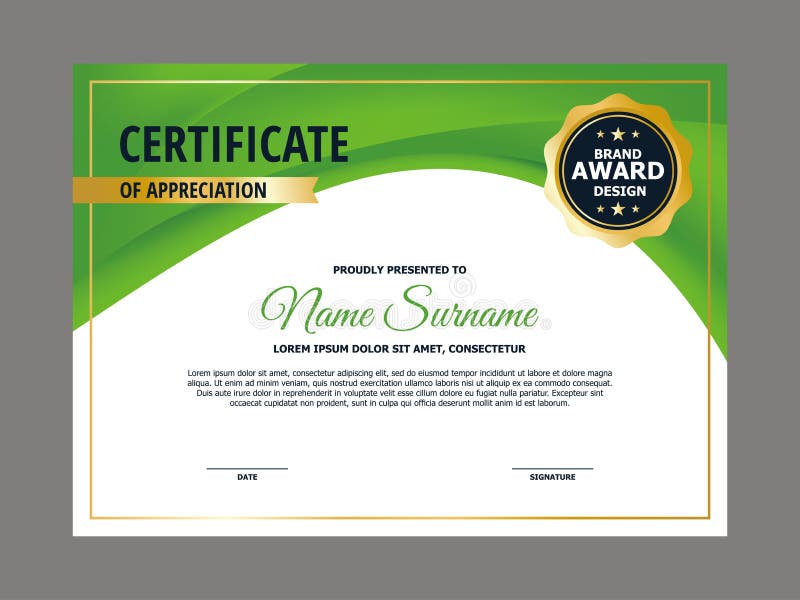 Abstract Smooth Fresh Natural Green Mesh Gradient Certificate Design ...